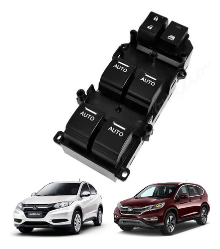 Botão Vidro Eletrico Honda Hrv - Crv - Autoaba
