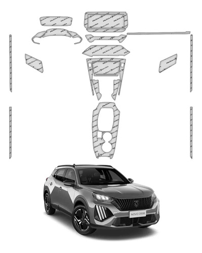 Película Proteção Ppf Brilho Kit Full Peugeot 2008 2025 - Autoaba
