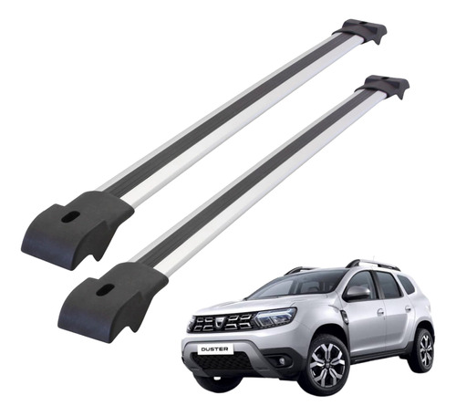 Rack Bagageiro De Teto Da Duster 2024 2025 Travessa Larga - Autoaba